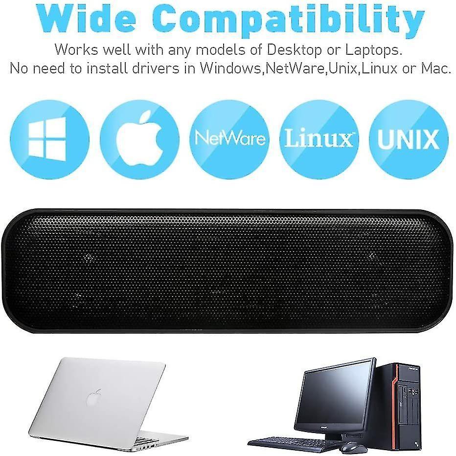 Speakers SoundBar Mini USB Speakers PC Computer Laptop Laptop Tab – MYWISE